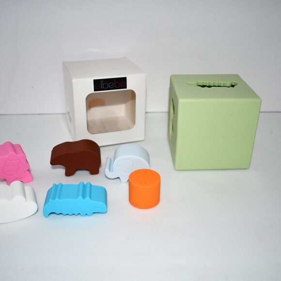 Elbebe | Toys | Elbebe Silicone Shape Matching Blocks Set | Poshmark